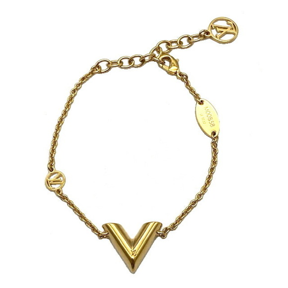 Louis Vuitton | Jewelry | Louis Vuitton Brasserie Essential V Bracelet M0858 Gold Accessories ...